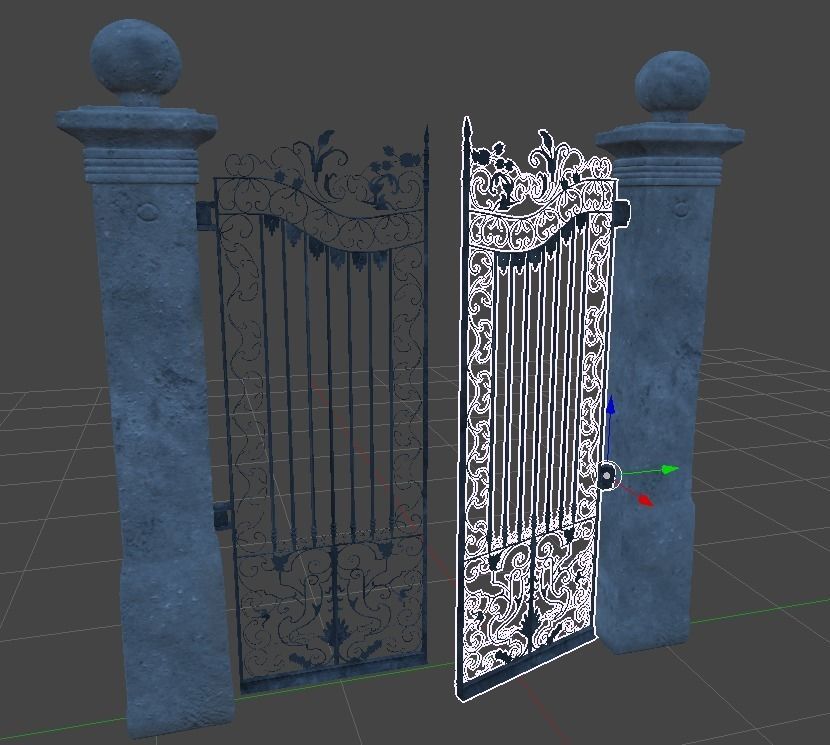 Old Gate 3D model | CGTrader