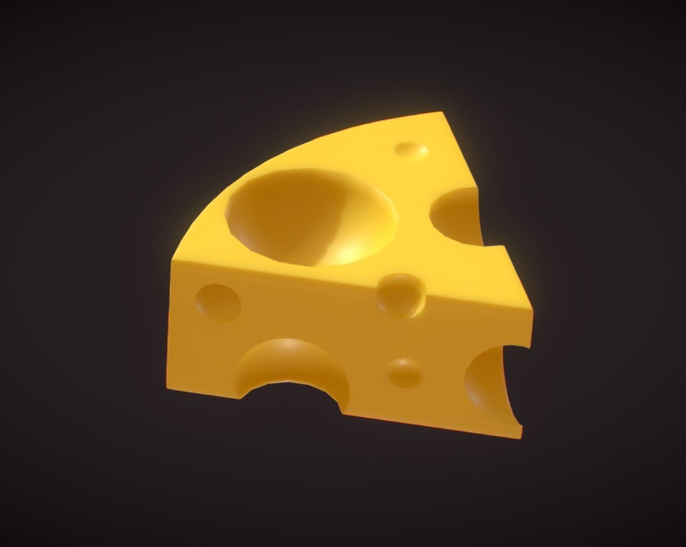 3D model cheese VR / AR / low-poly | CGTrader