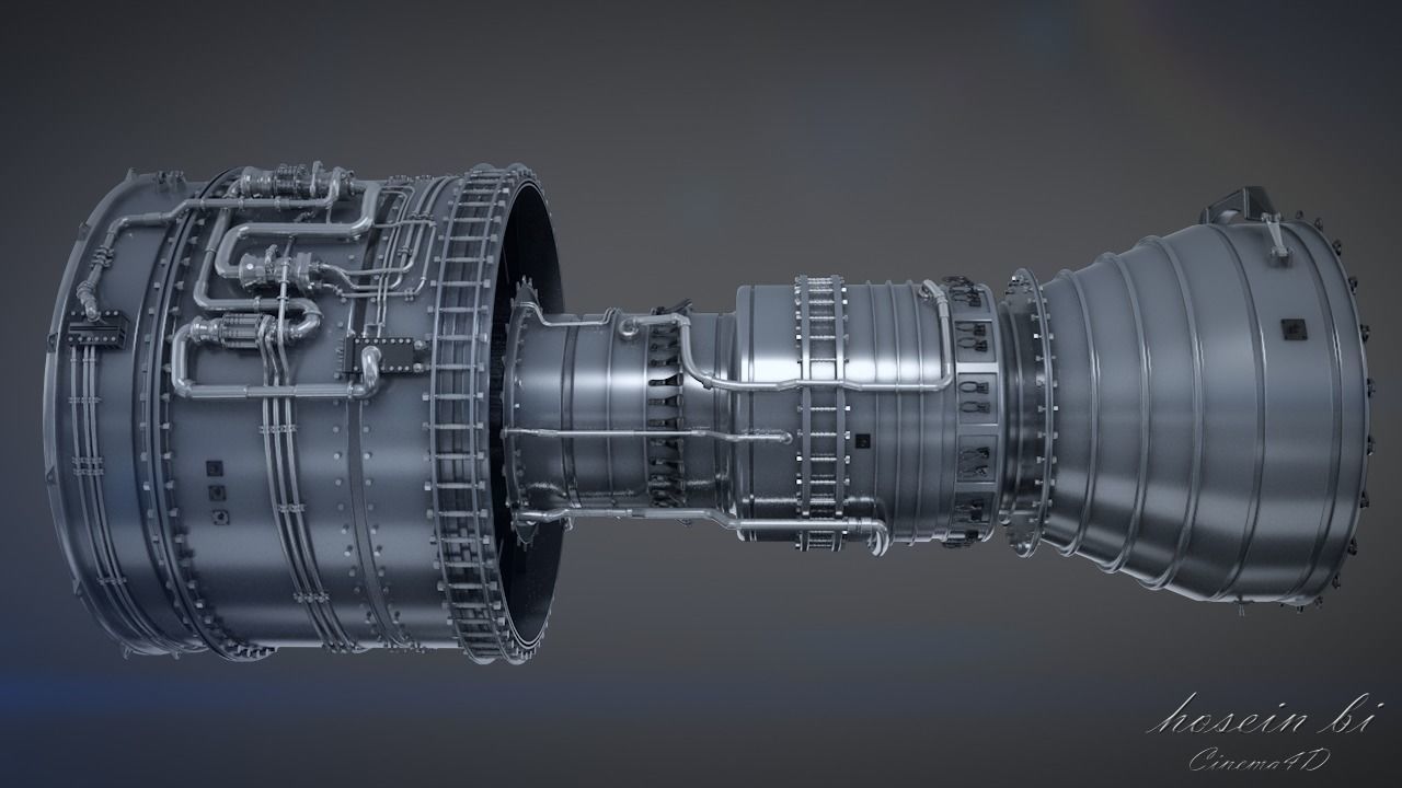 engine jet pack 3D model | CGTrader