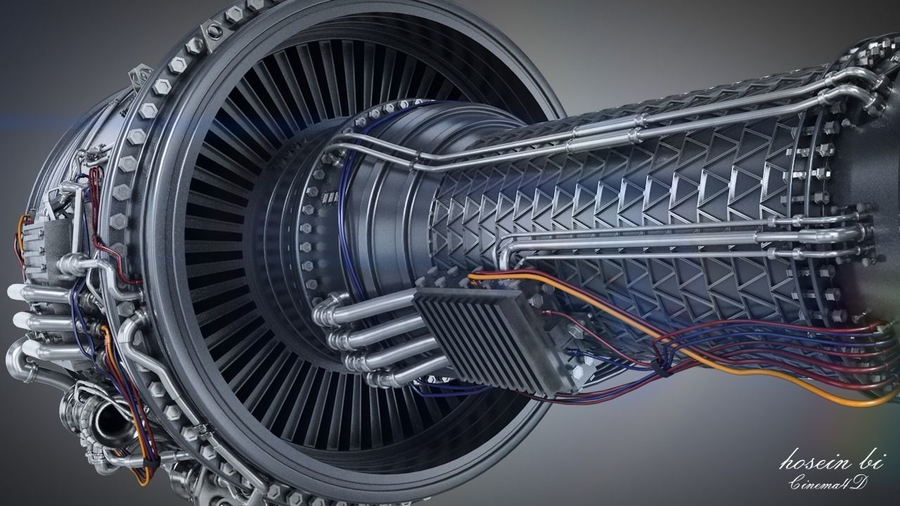 engine jet pack 3D model | CGTrader