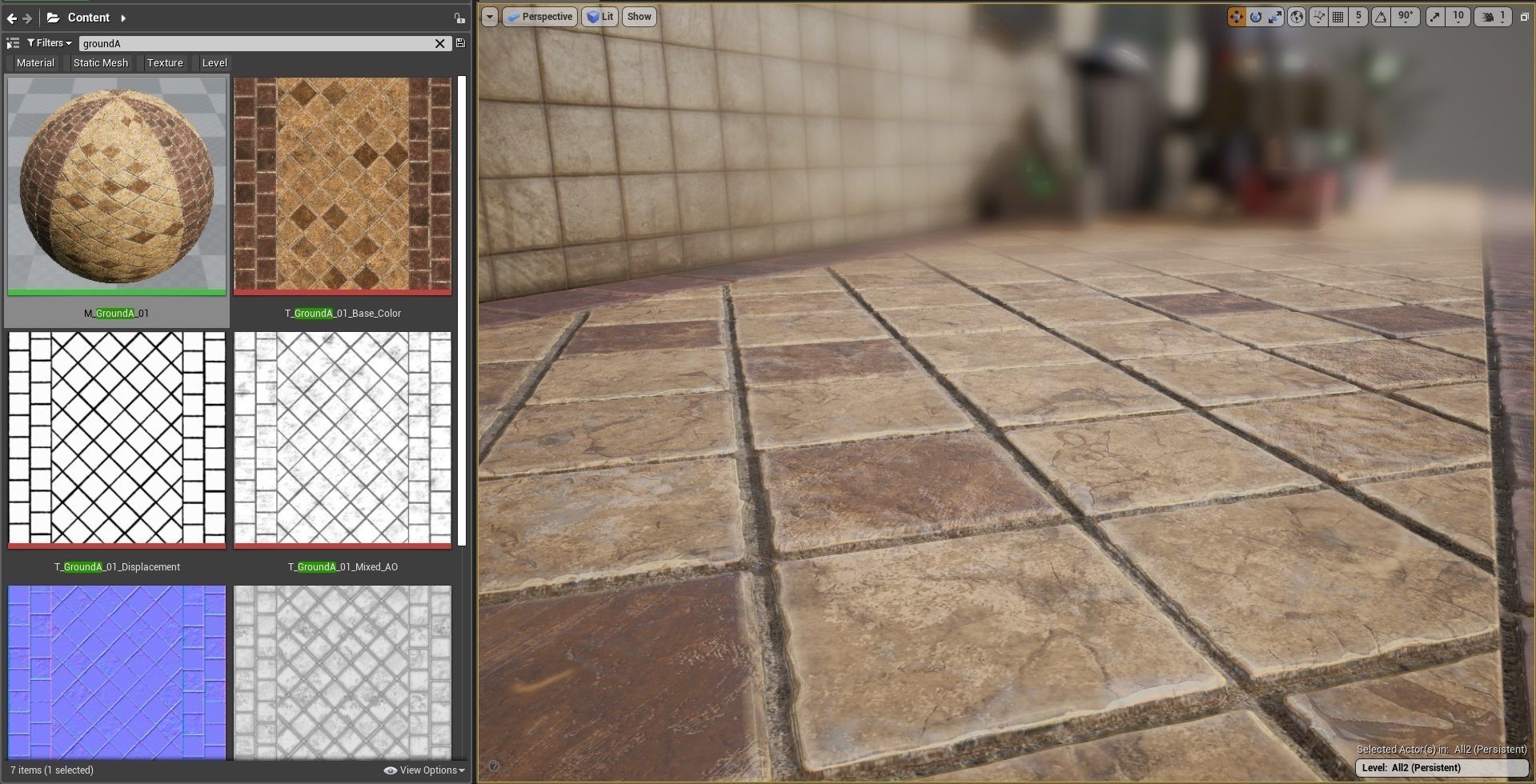 Texture ceramic tiles VR / AR / low-poly | CGTrader