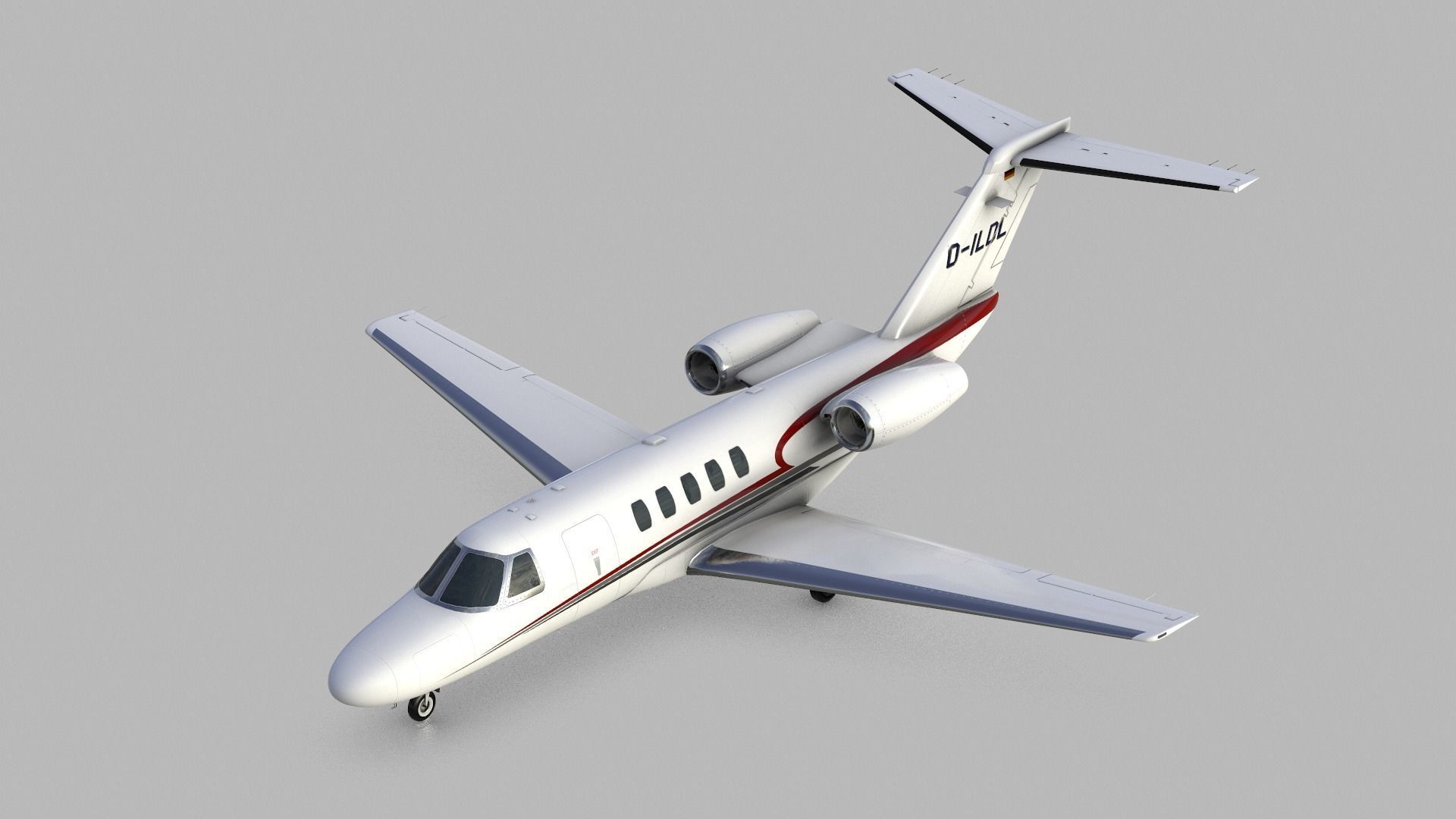 Cessna Citation CJ4 free VR / AR / low-poly 3D model | CGTrader
