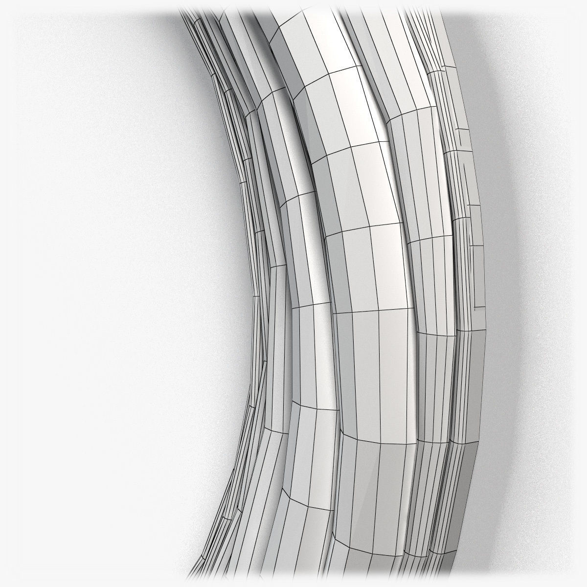 Frame0067 silver oval frame 3D model | CGTrader