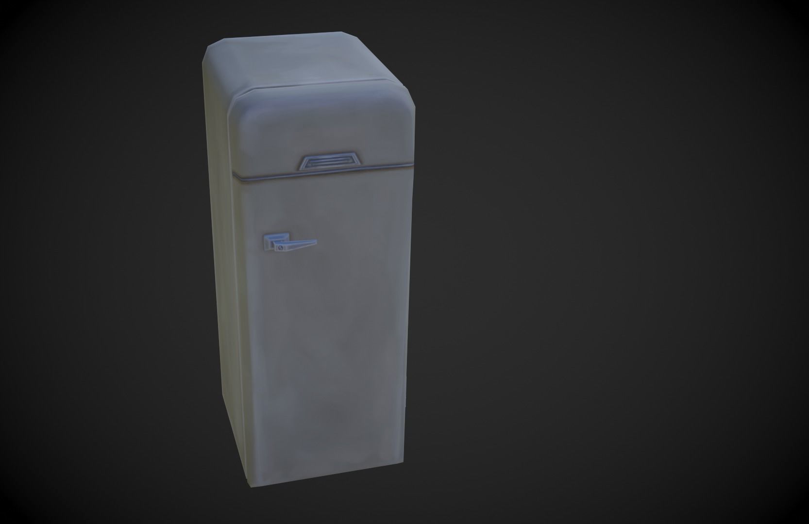 3D model Old Fridge - Stylized VR / AR / low-poly | CGTrader