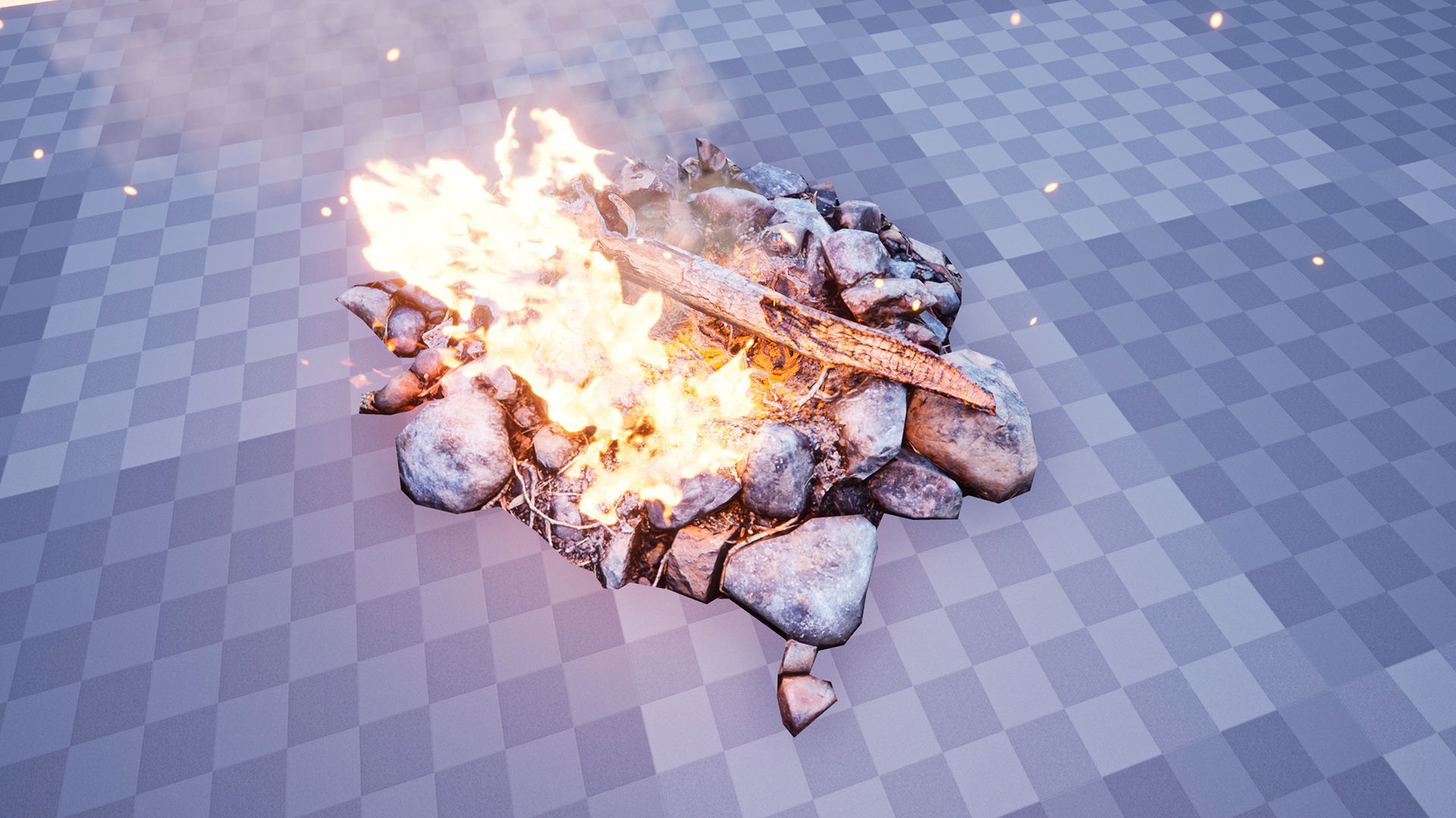 3D model SCANNED BONFIRES AND STUMPS VR / AR / low-poly | CGTrader
