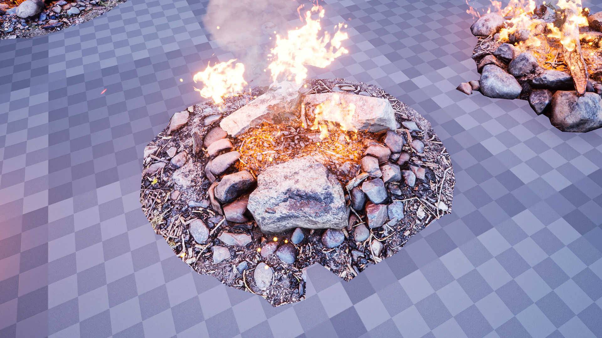 3D model SCANNED BONFIRES AND STUMPS VR / AR / low-poly | CGTrader