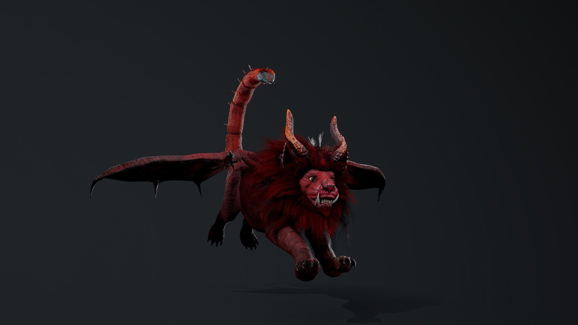 3D model Manticore UE4 and Unity VR / AR / low-poly | CGTrader