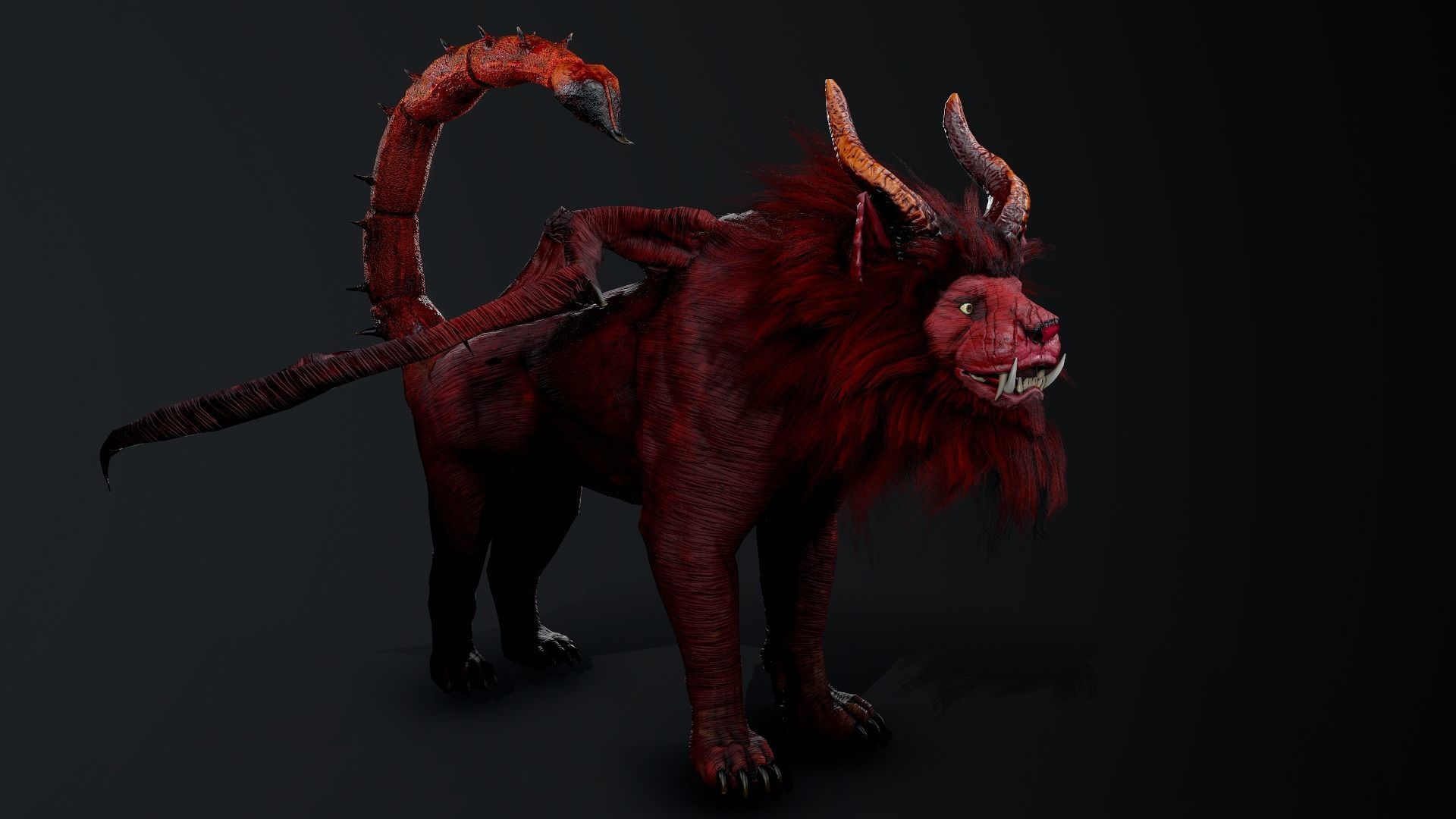 3D model Manticore UE4 and Unity VR / AR / low-poly | CGTrader