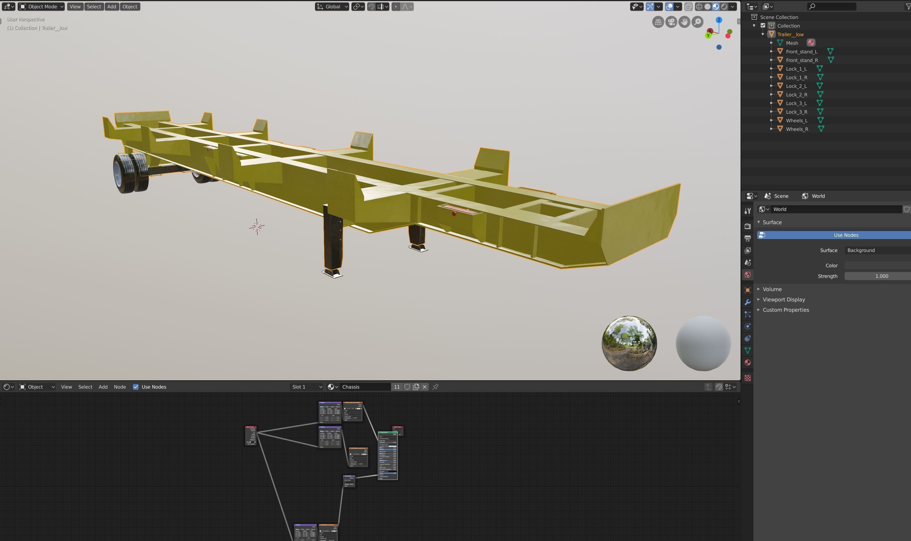 3D model Trailer port VR / AR / low-poly | CGTrader