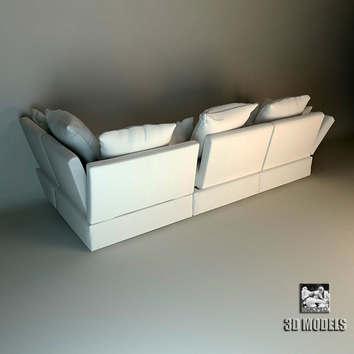 flexform sunny sofa 3D model | CGTrader