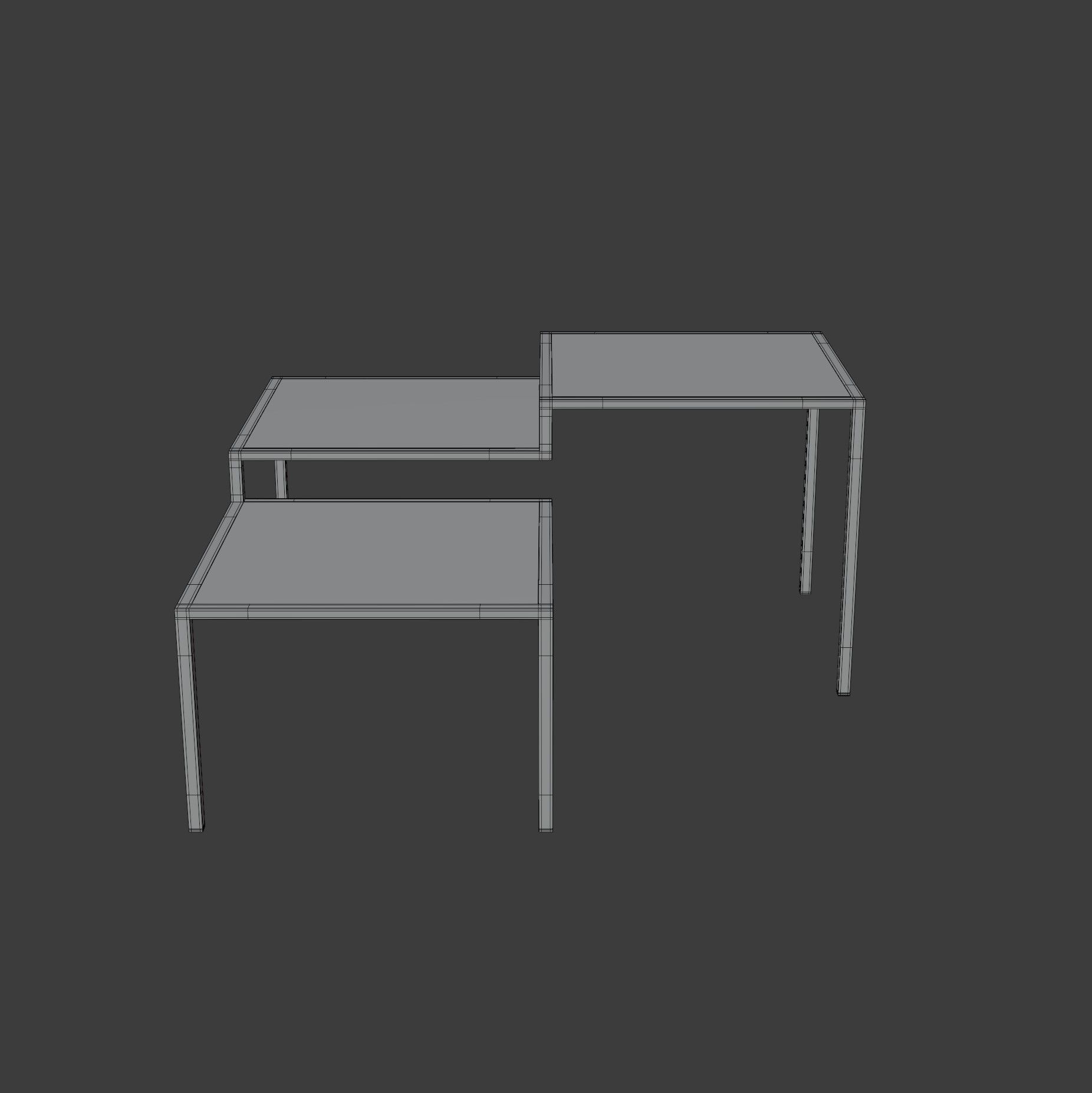 7400 mm Table 3D model | CGTrader