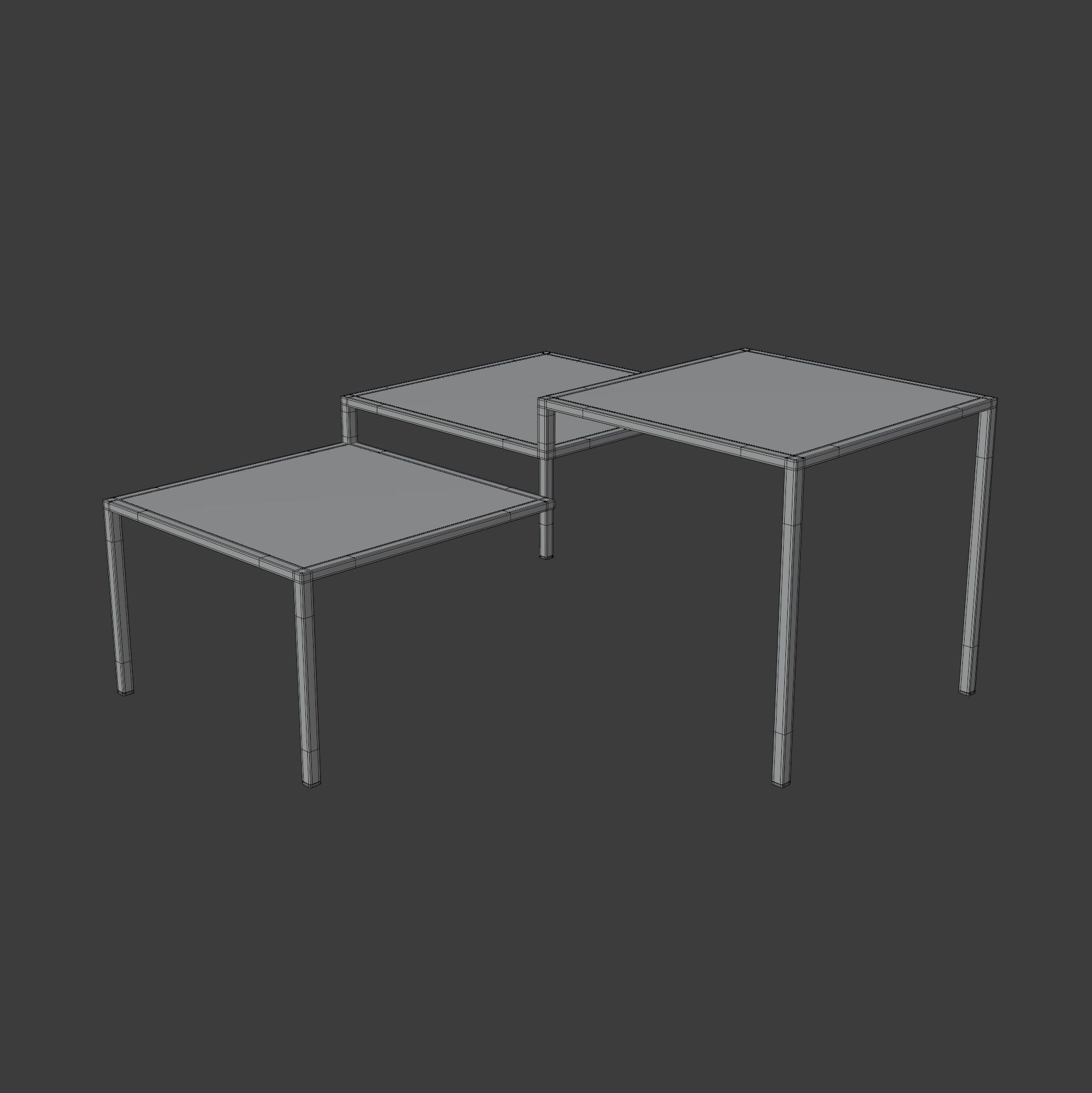 7400 mm Table 3D model | CGTrader