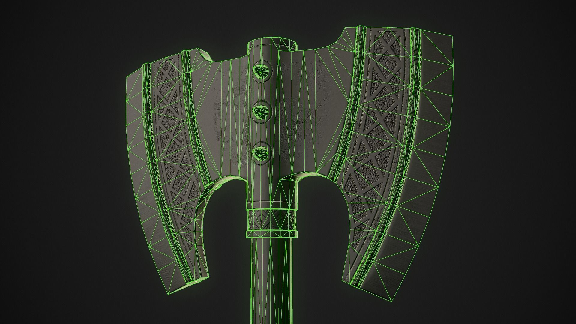 3D model Fantasy Axe 2C VR / AR / low-poly | CGTrader