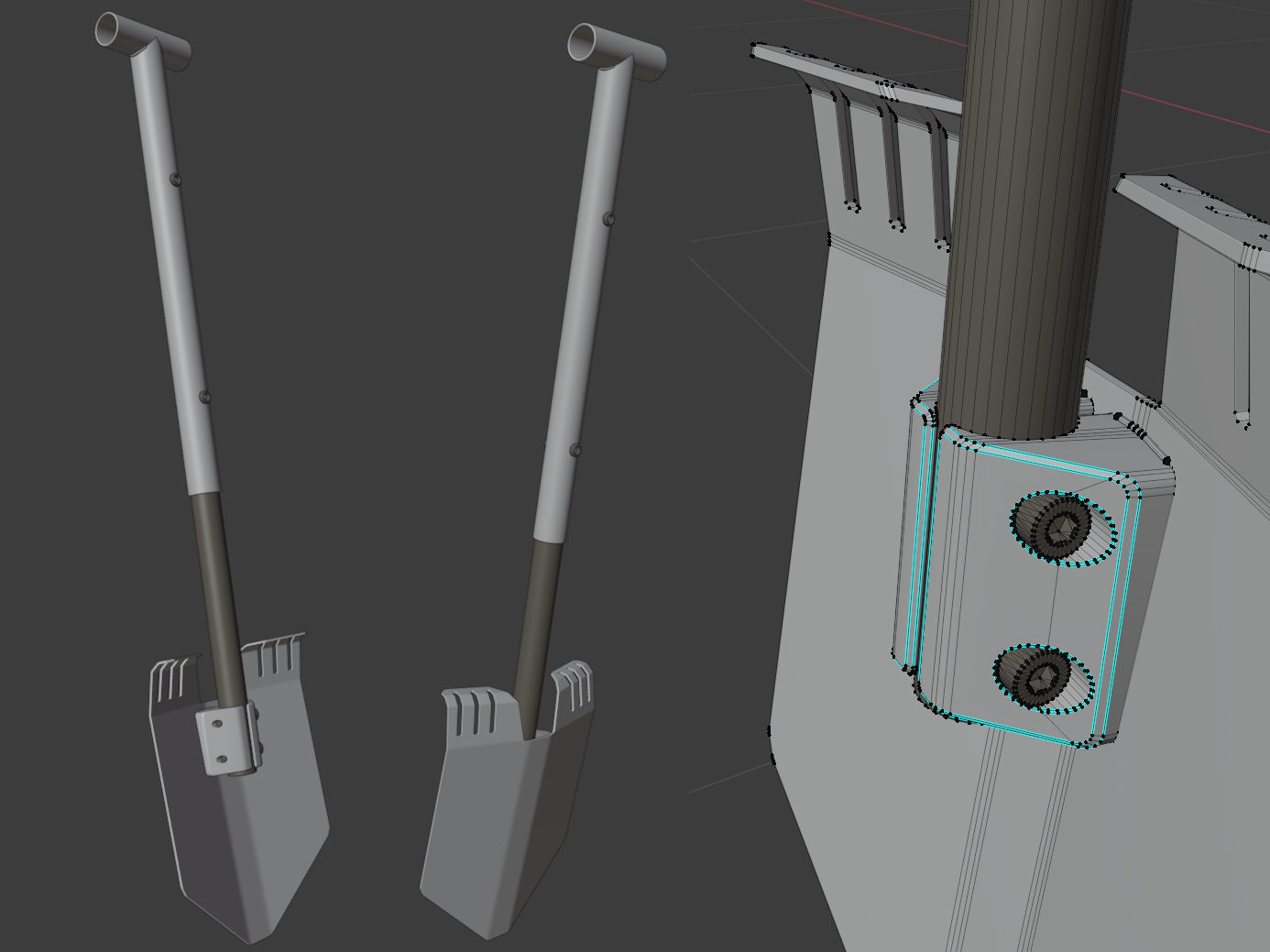 Offroad Shovel - Overlanding Shovel - Spade 3D model | CGTrader