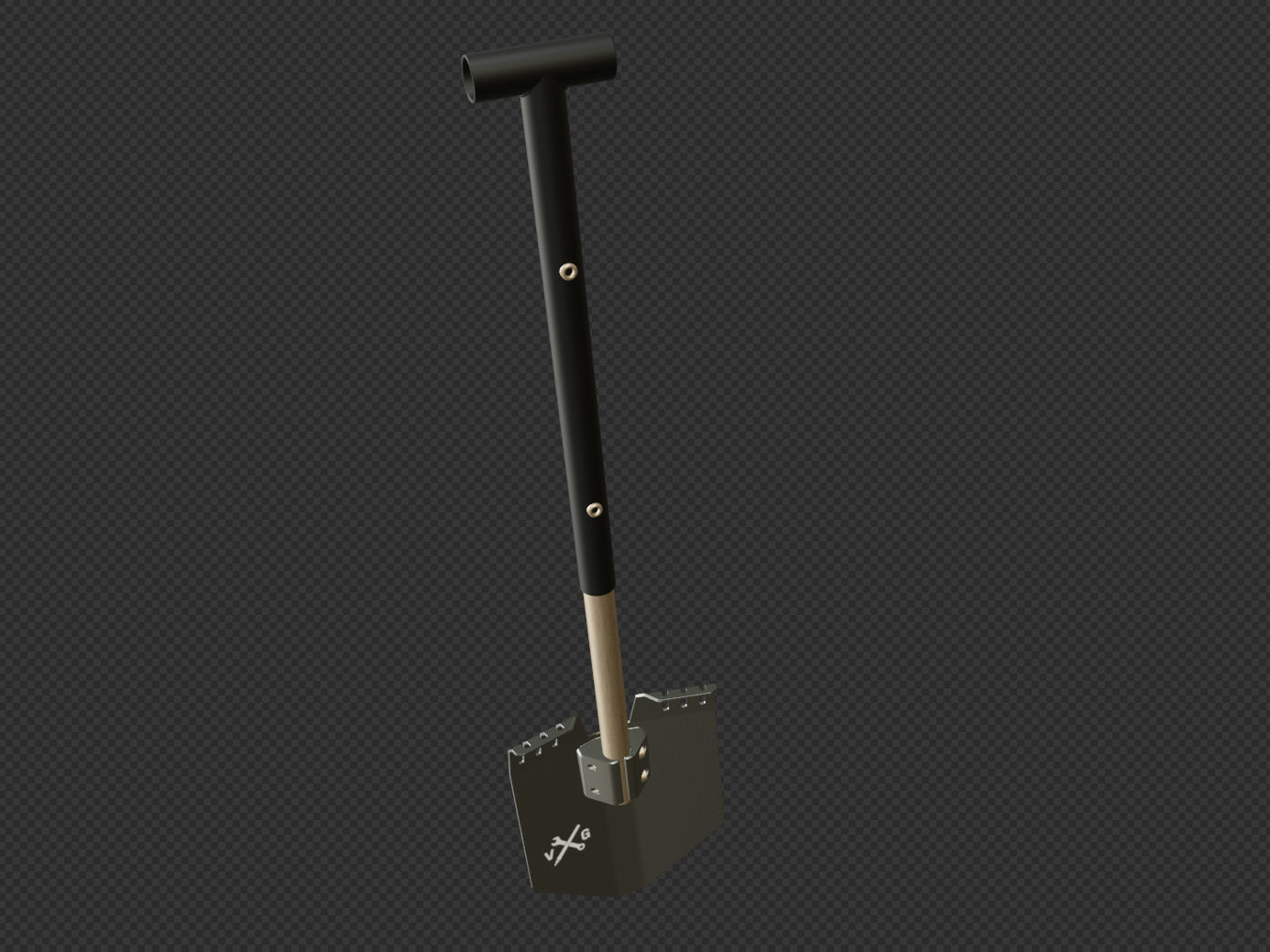 Offroad Shovel - Overlanding Shovel - Spade 3D model | CGTrader