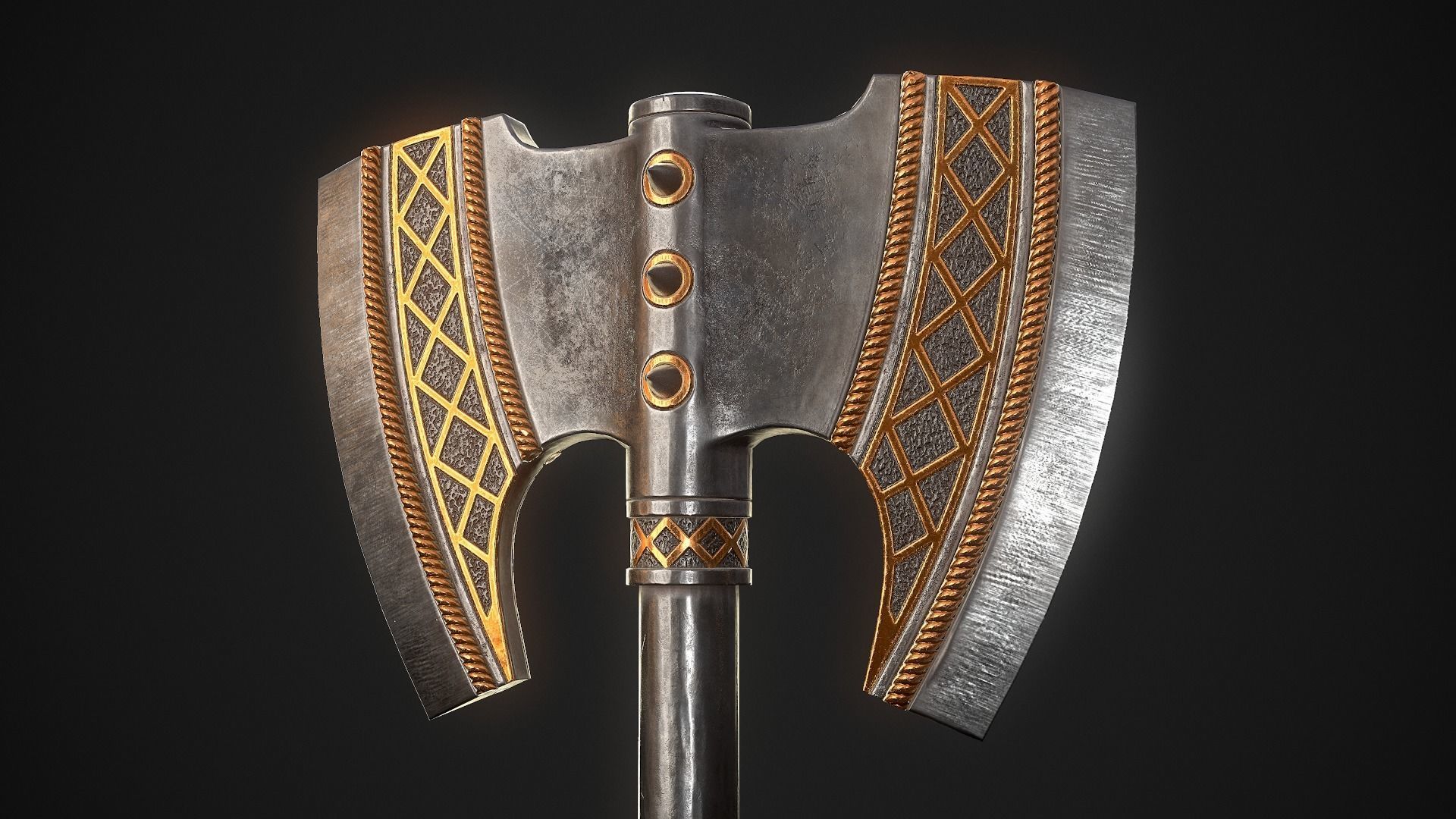 Fantasy Axe 2 - 4 Variations 3D Model Collection | CGTrader