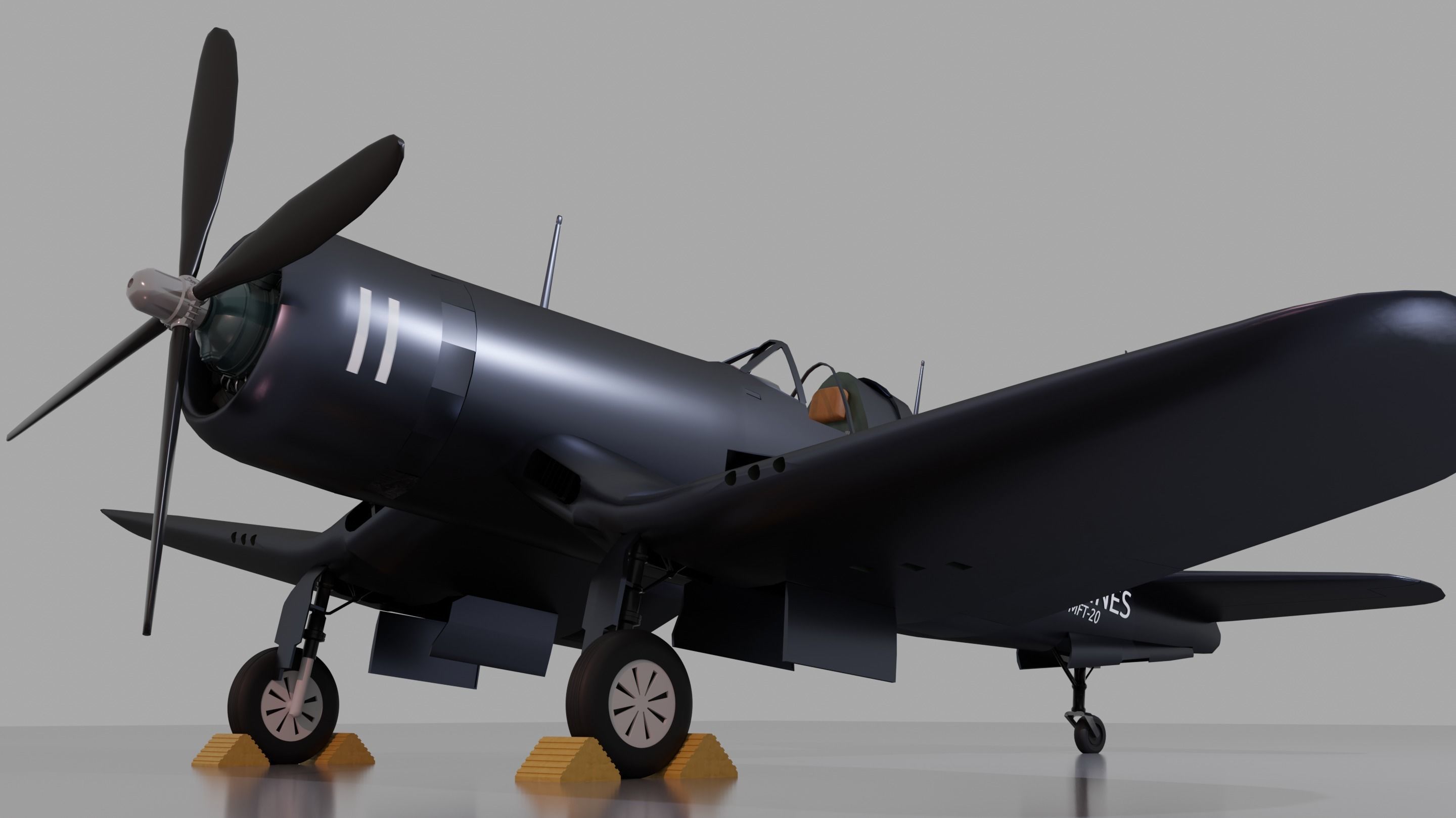 Vought F4u Corsair 3D model | CGTrader