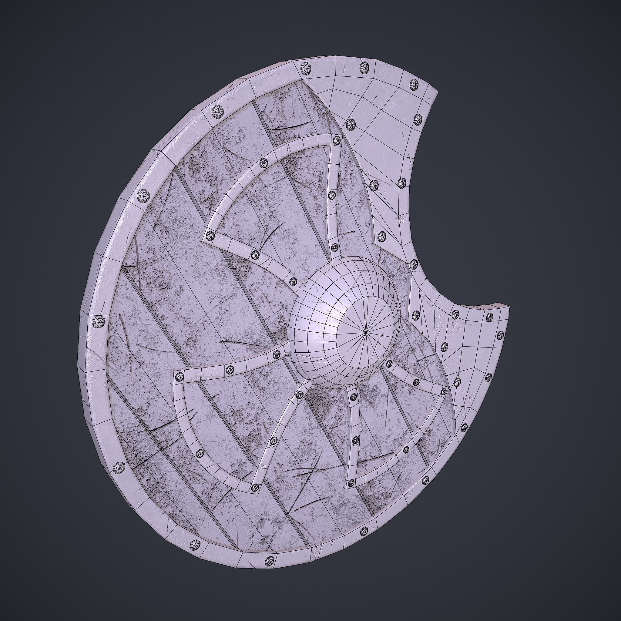 3D model Medeival Warriors LARP Shield VR / AR / low-poly | CGTrader