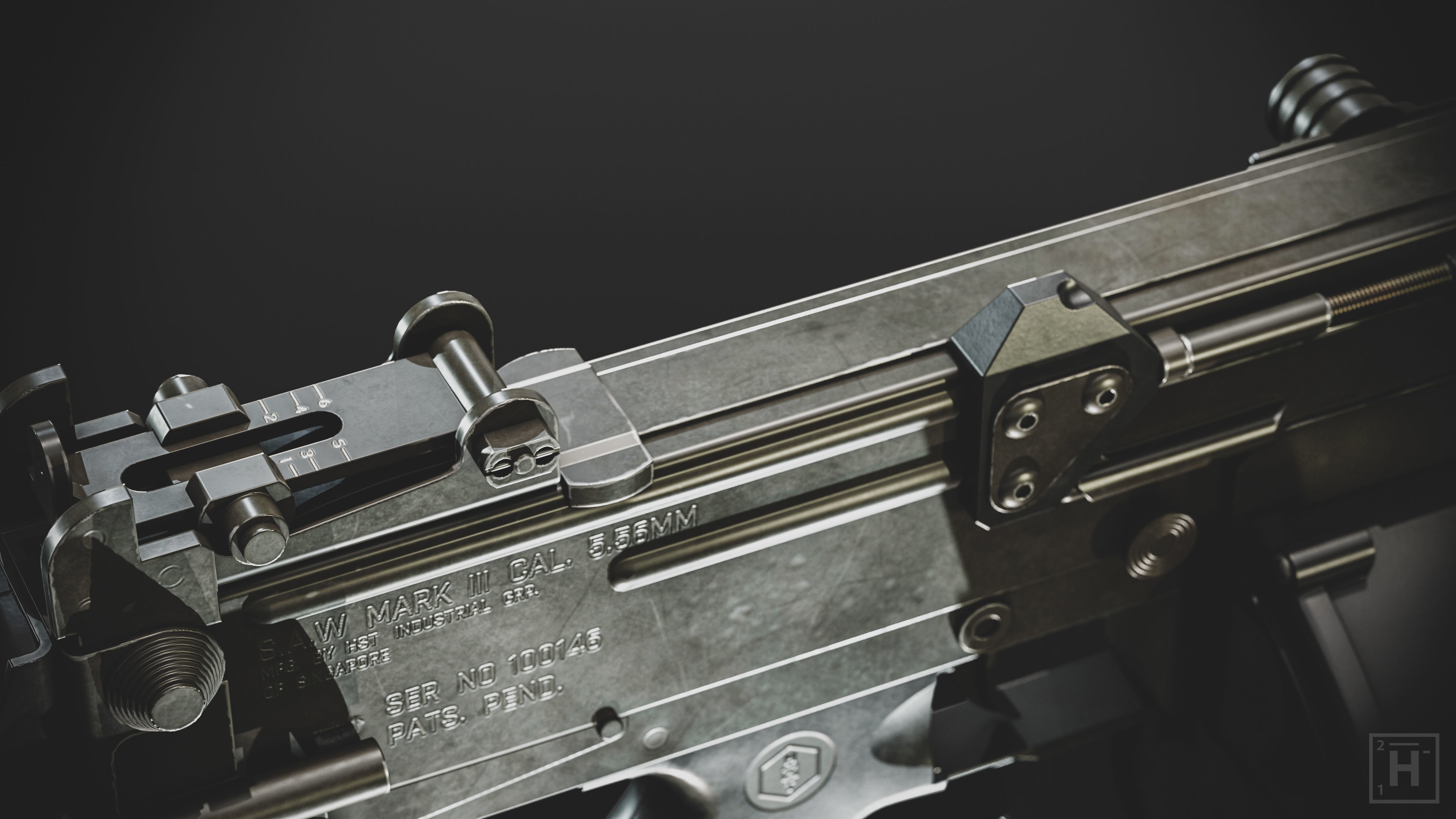 3D model U100 Section Assault Weapon VR / AR / low-poly | CGTrader