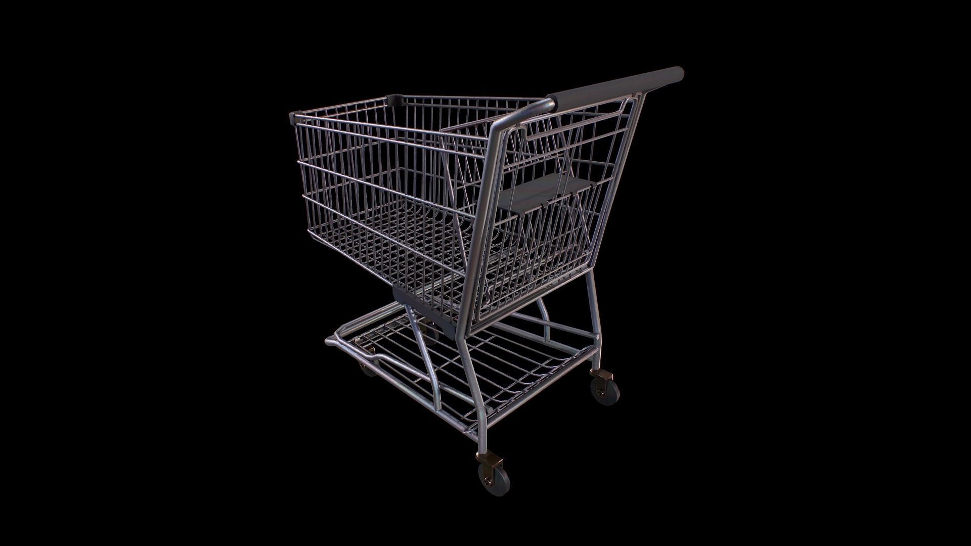 3D model Shopping Cart - Gest VR / AR / low-poly | CGTrader