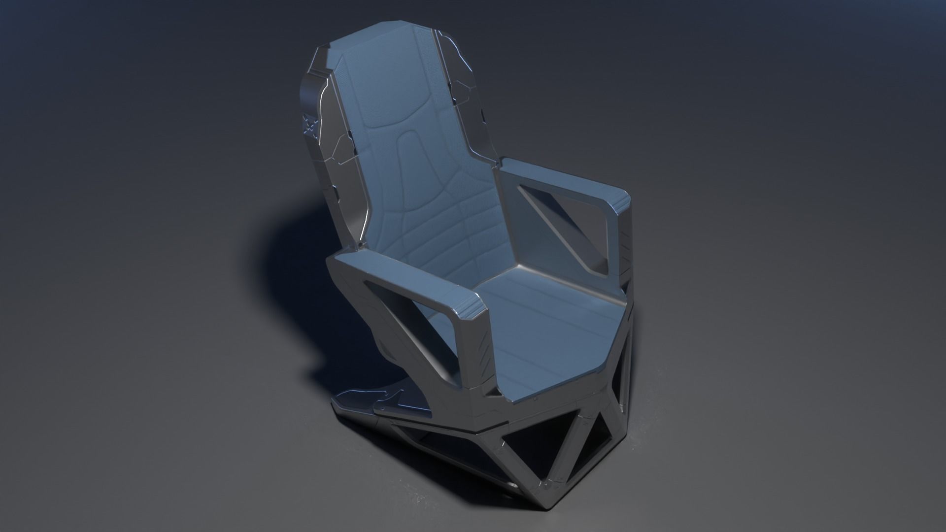 3D model Cyberchair VR / AR / low-poly | CGTrader