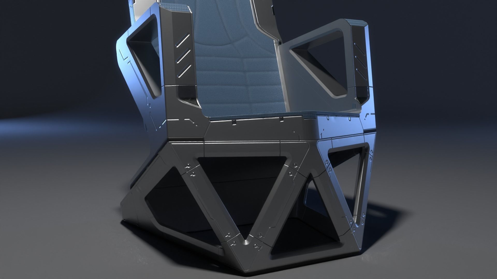 3D model Cyberchair VR / AR / low-poly | CGTrader