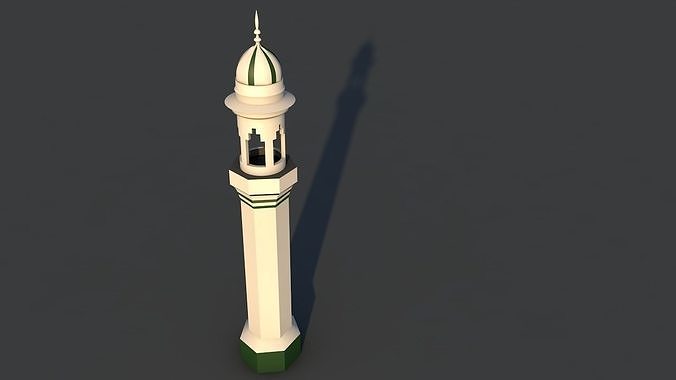 masjid minar 3D model | CGTrader