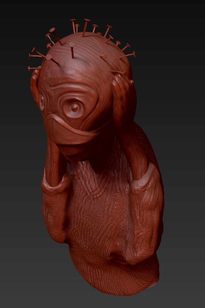 The Scream 2020 3D model | CGTrader