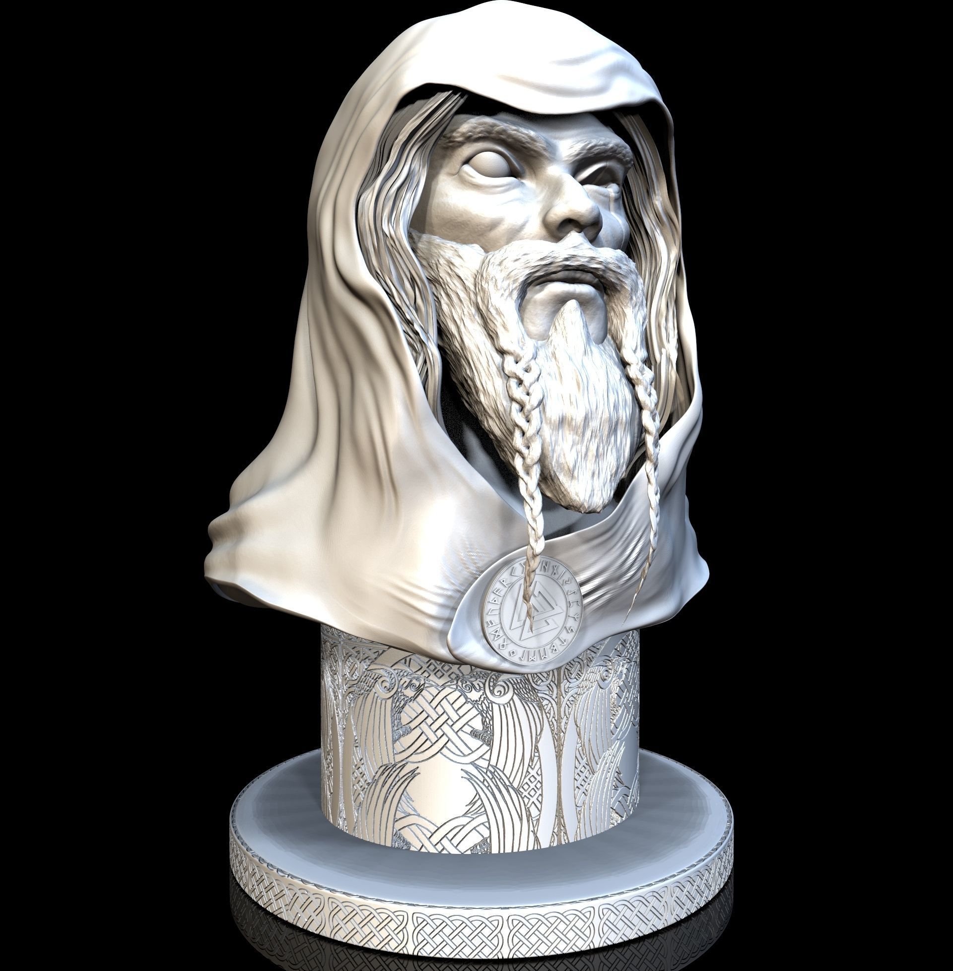 Bust of Odin 3D model 3D printable | CGTrader