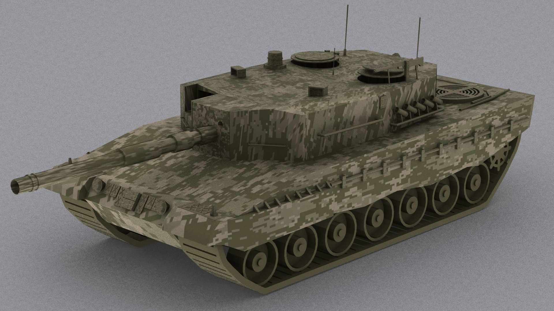 3D model Leopard 2A4 VR / AR / low-poly | CGTrader