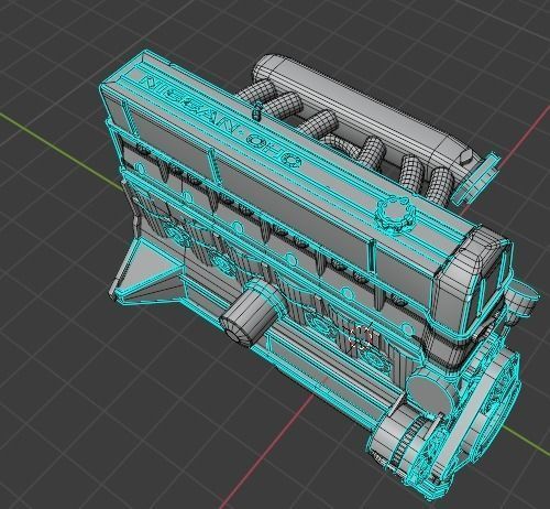 3D model Nissan L28 Engine VR / AR / low-poly | CGTrader