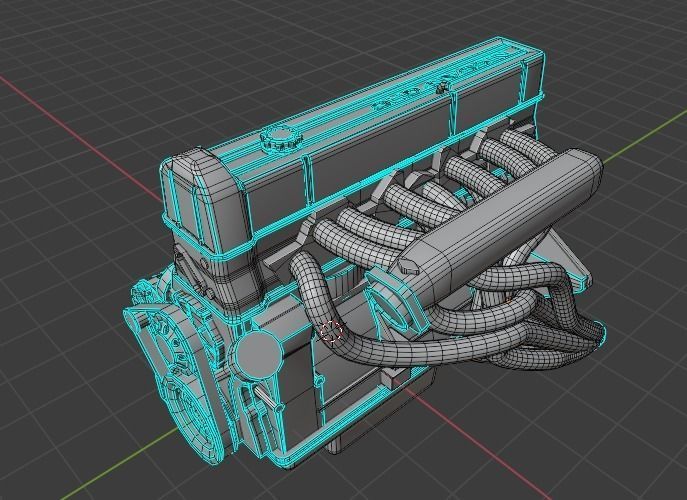 3D model Nissan L28 Engine VR / AR / low-poly | CGTrader