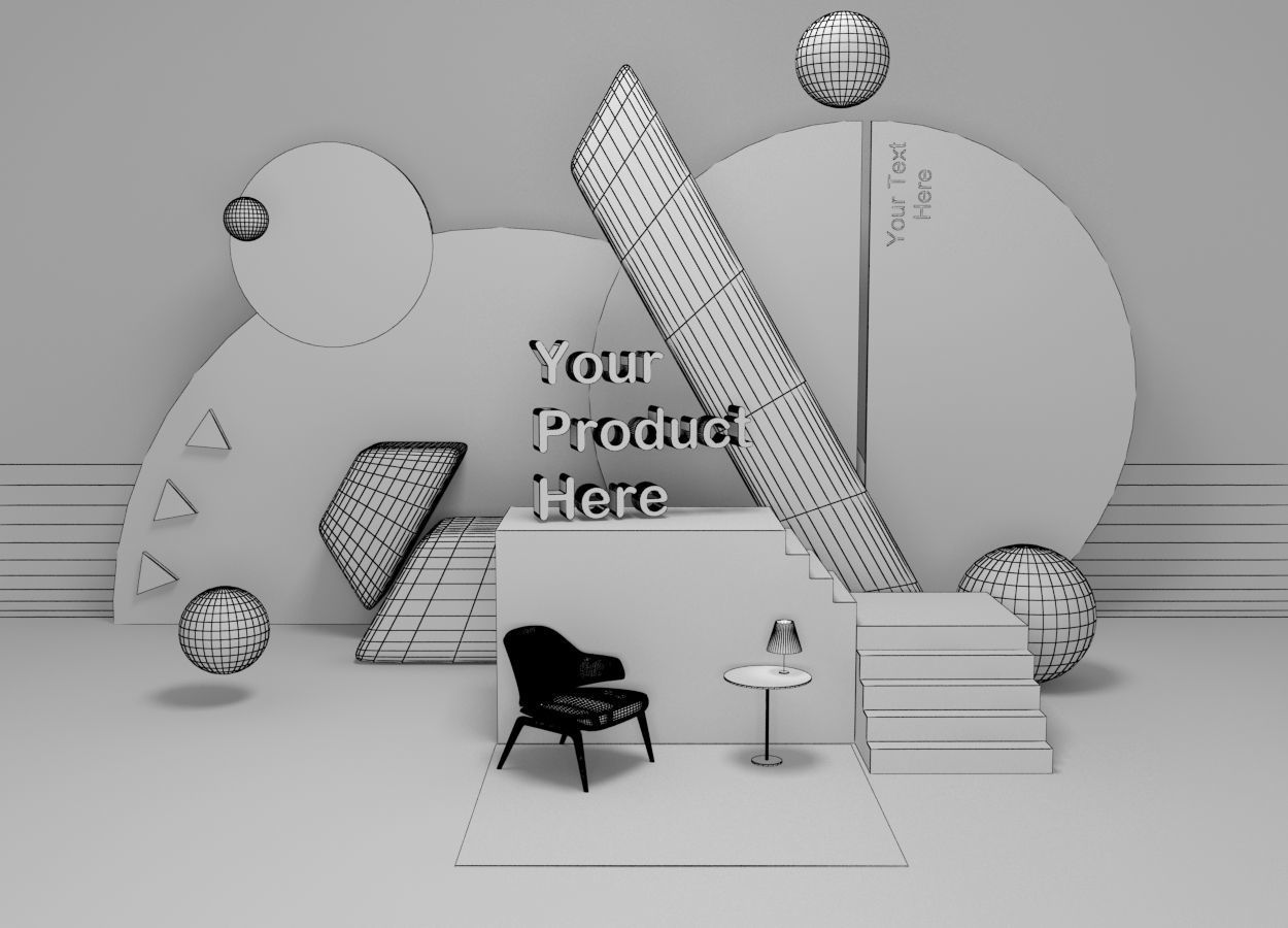 3D model Advertisement Product Poster VR / AR / low-poly | CGTrader