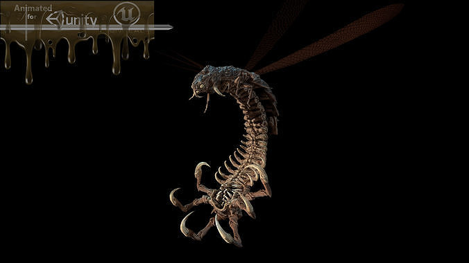 3D model Flying Bug 7 VR / AR / low-poly rigged animated | CGTrader