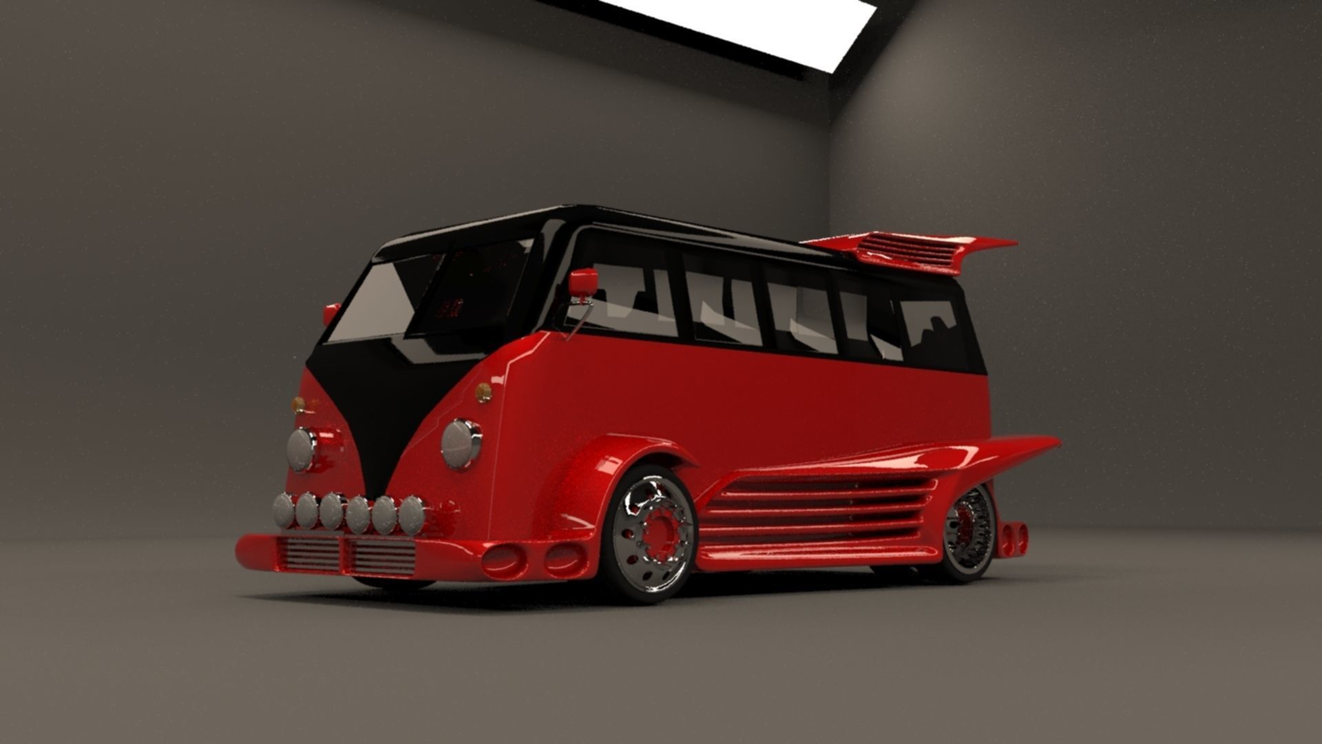 minibus stl 3D model 3D printable | CGTrader