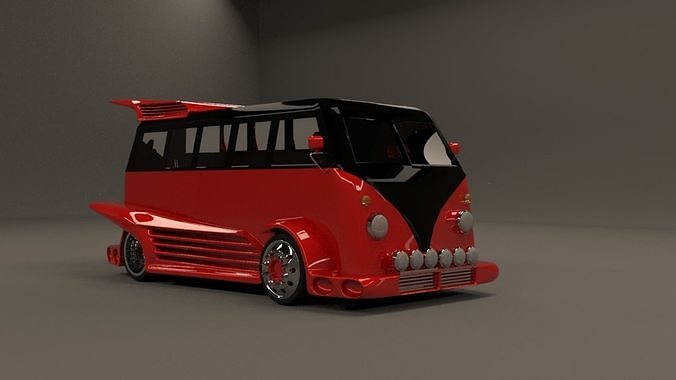 minibus stl 3D model 3D printable | CGTrader
