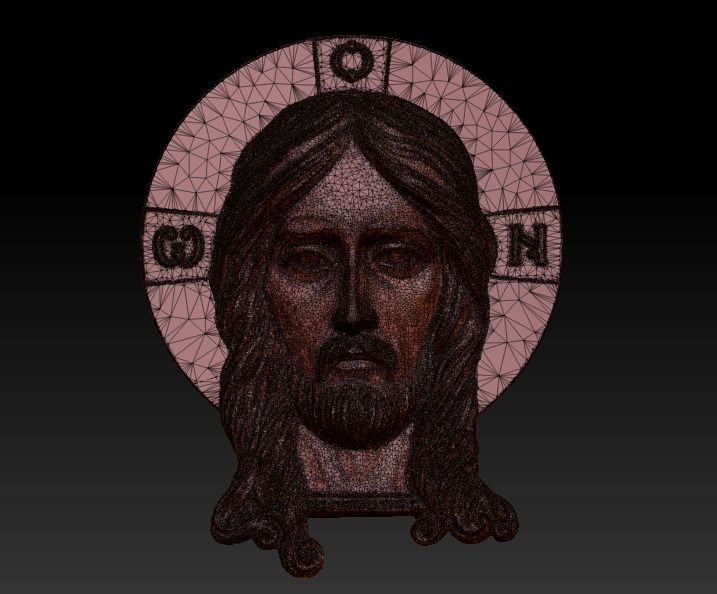 the face of Jesus 3D model 3D printable | CGTrader