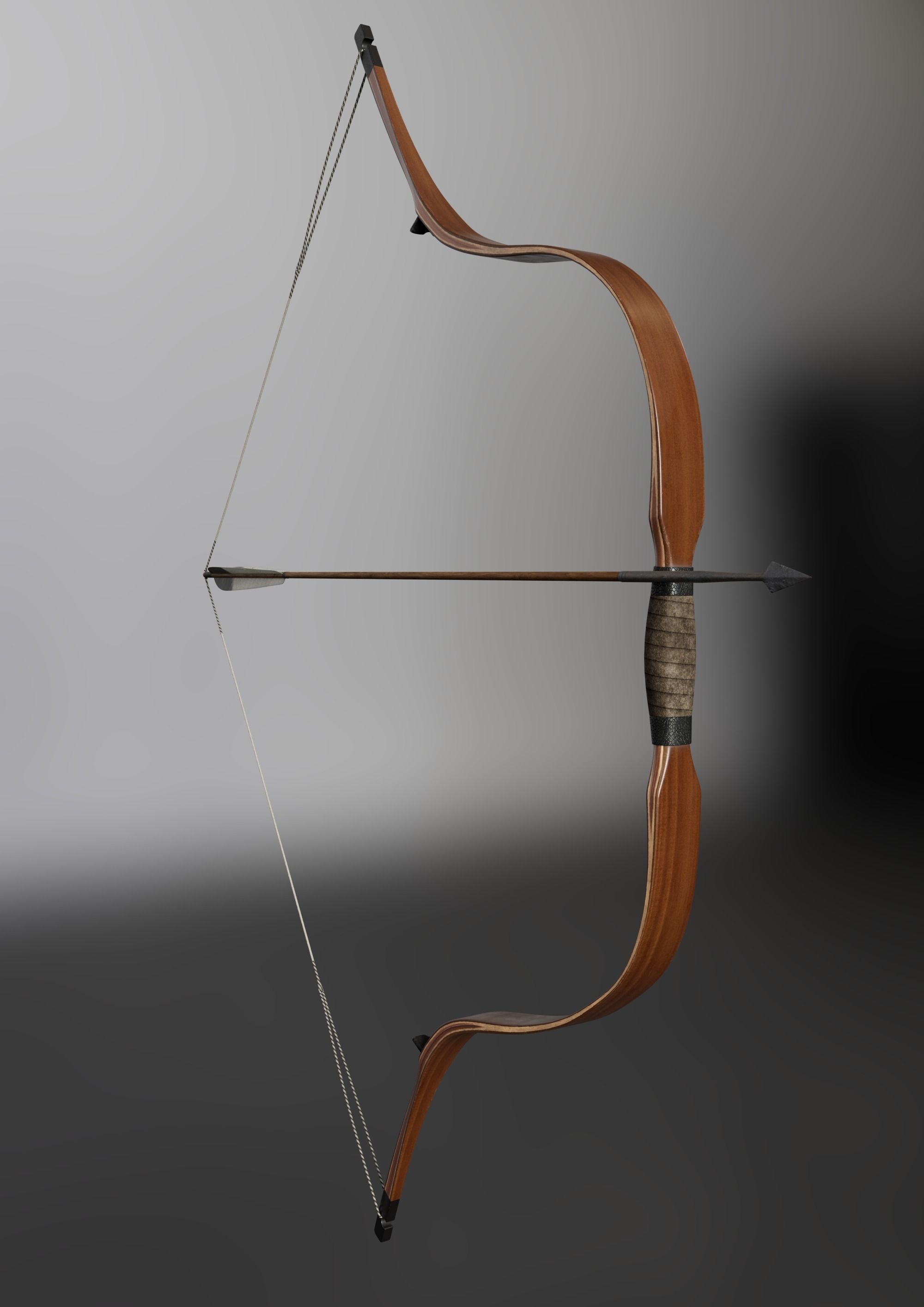 Traditional Manchu bow with rig 3D model rigged | CGTrader