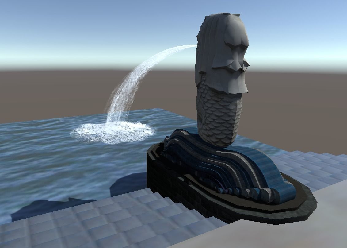 3D model Merlion Singapore 3D lowpoly model VR / AR / low-poly | CGTrader