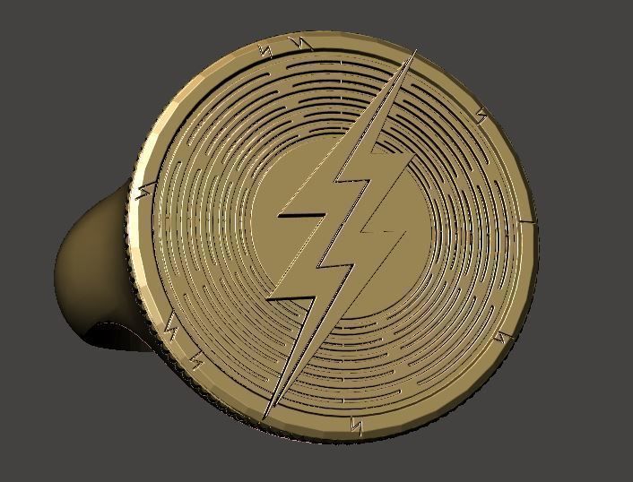 The Flash Ring 3D model 3D printable | CGTrader