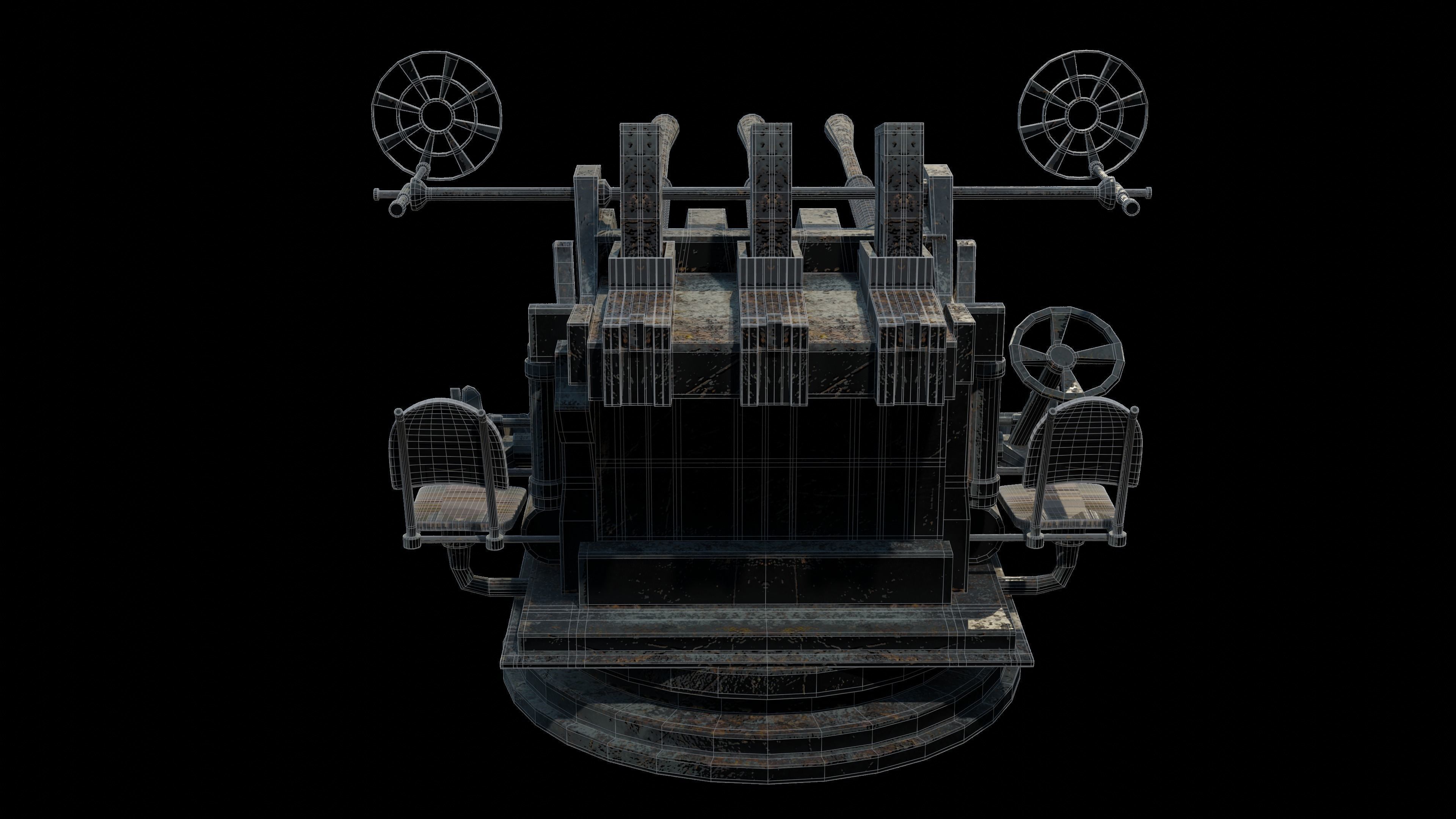 Type 96 25 mm AT-AA Gun 3D model | CGTrader