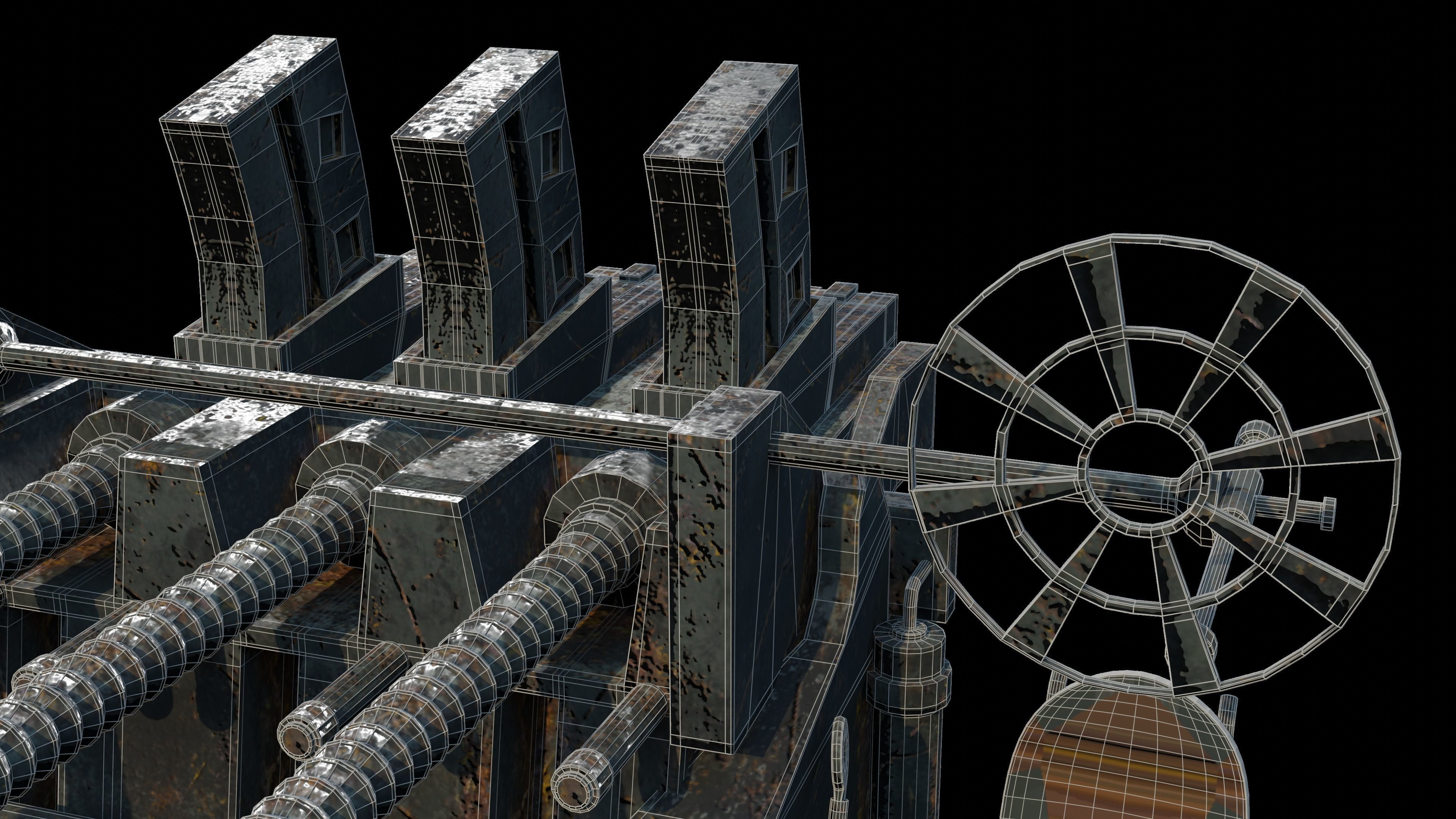 Type 96 25 mm AT-AA Gun 3D model | CGTrader