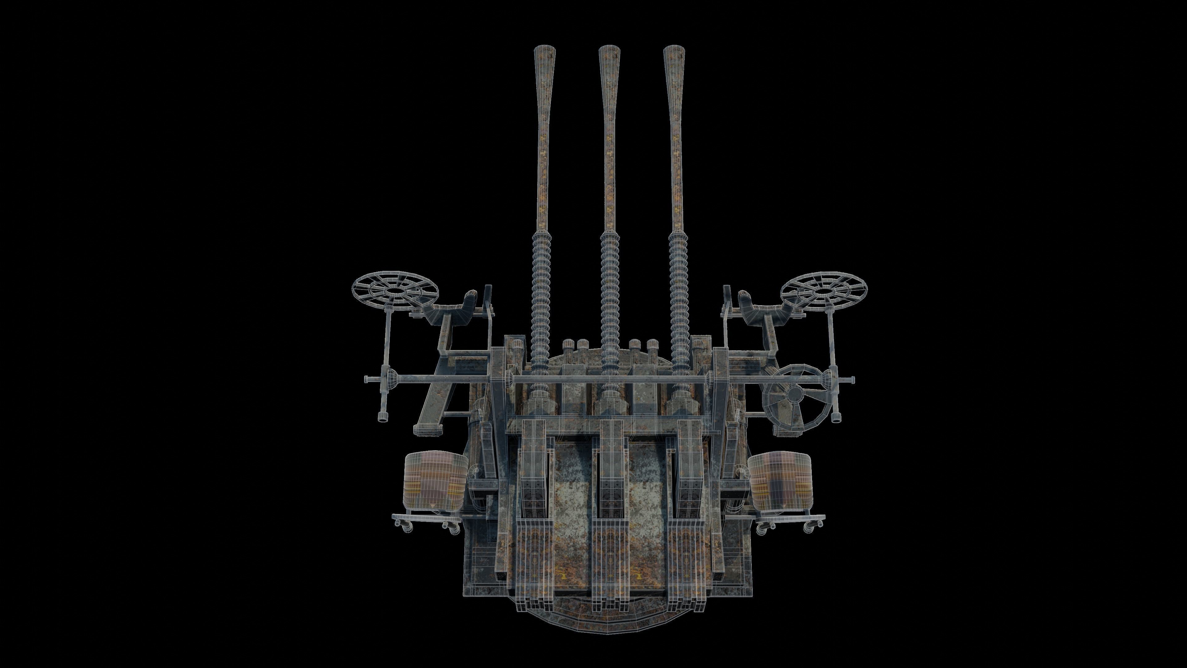 Type 96 25 mm AT-AA Gun 3D model | CGTrader