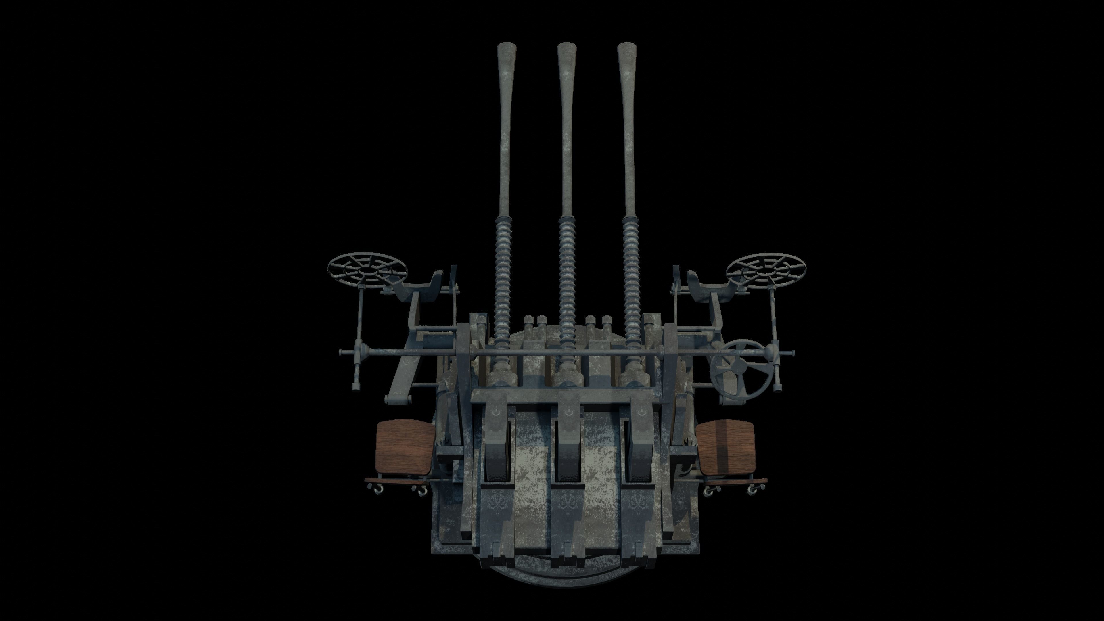 Type 96 25 mm AT-AA Gun 3D model | CGTrader