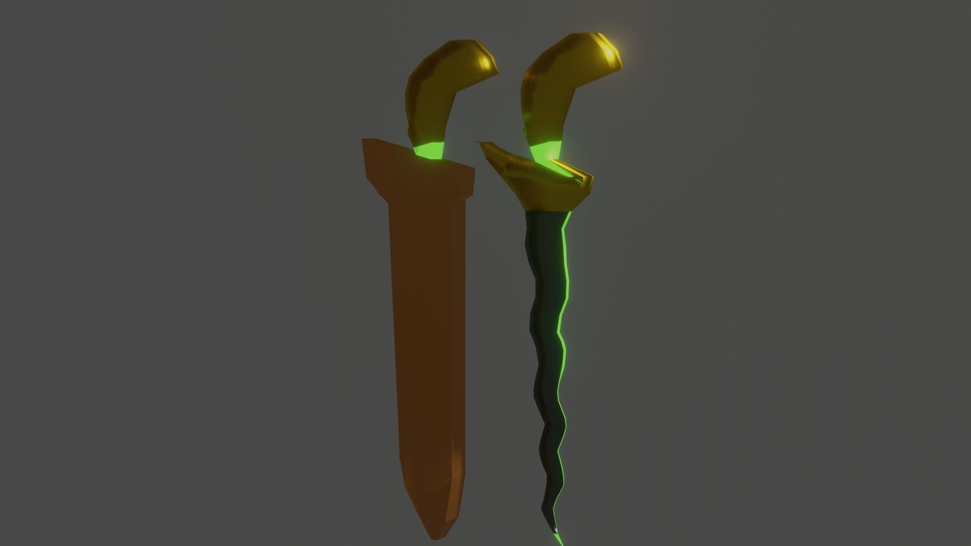 3D model Keris and Case VR / AR / low-poly | CGTrader