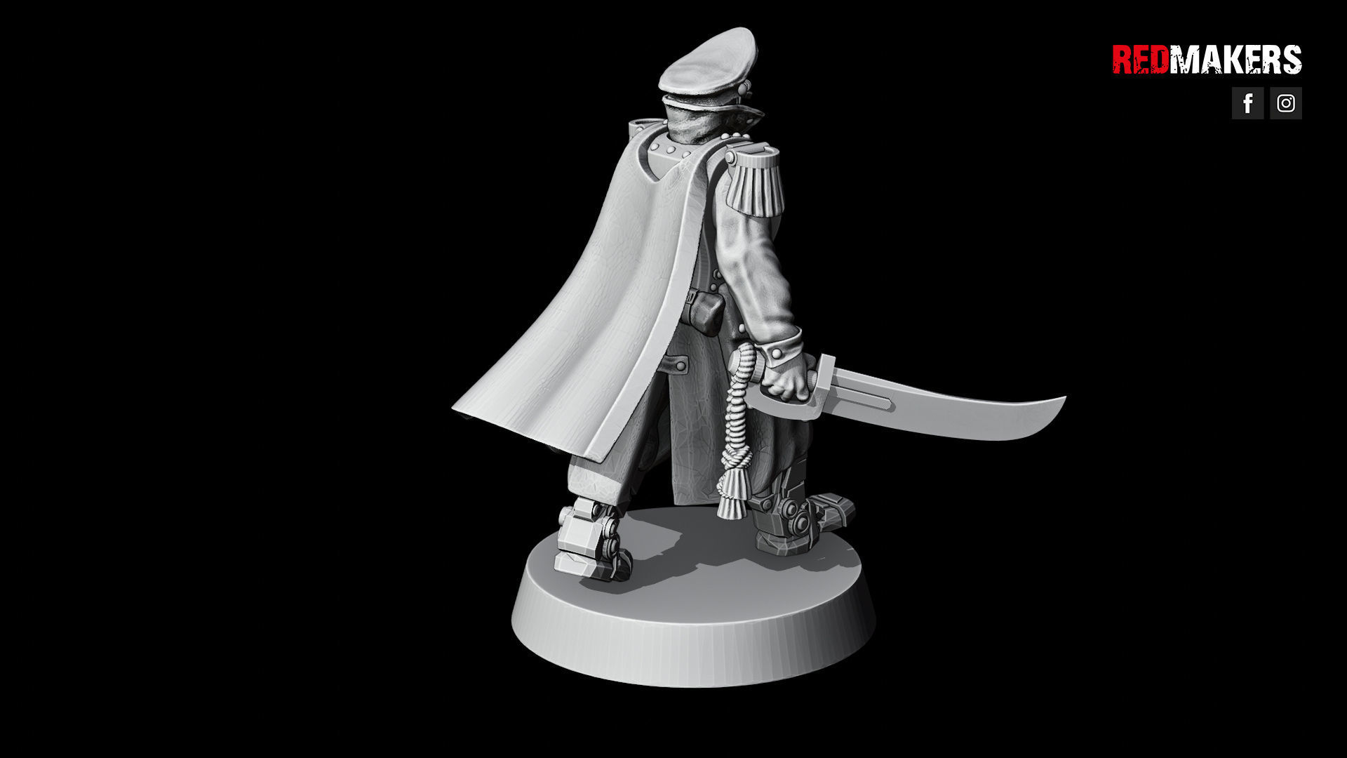 Commissar of the Imperial Force free 3D model 3D printable | CGTrader