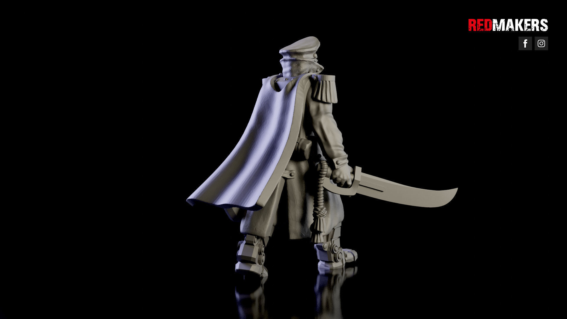 Commissar of the Imperial Force free 3D model 3D printable | CGTrader