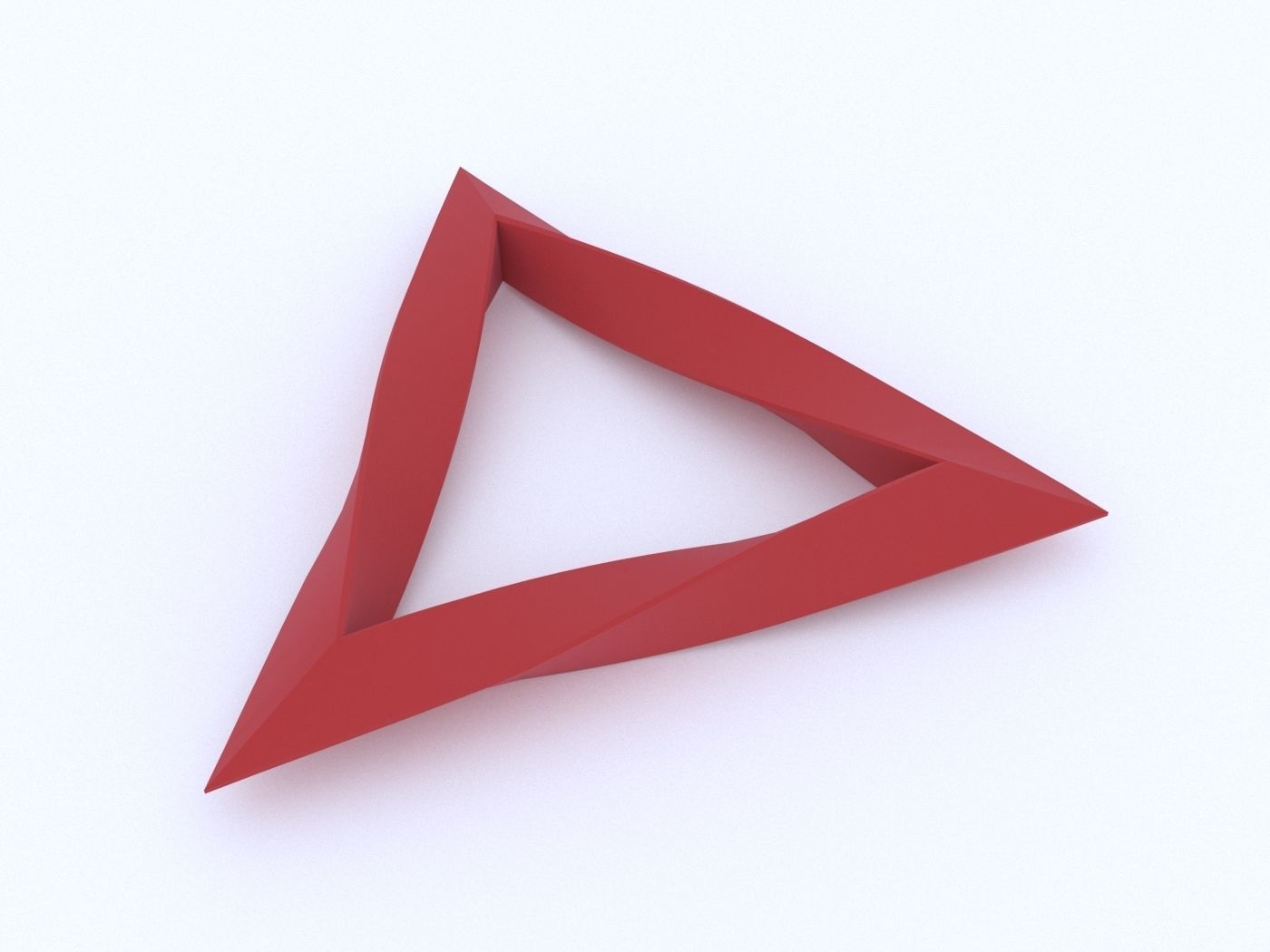 Twisted Triangle 3D model 3D printable | CGTrader