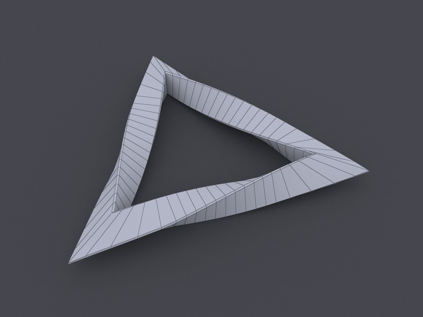 Twisted Triangle 3D model 3D printable | CGTrader