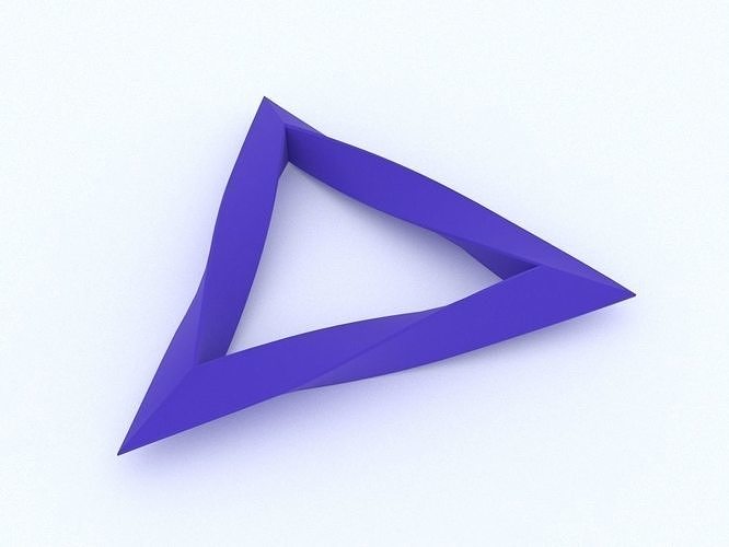 Twisted Triangle 3D model 3D printable | CGTrader